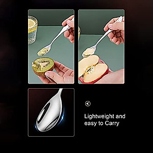 Creative Dinnerware Set, Decorative Swan Base Holder with 5 Forks or 5 Spoons for Coffee, Fruit,Dessert, Zinc Alloy Tableware Mirror Polished Spoon Fork Set (5 Spoons)