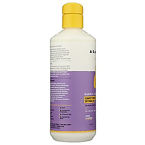 Alaffia Kids Conditioner and Detangler, Lemon Lavender, Suitable for All Hair Types, Cruelty Free, No Parabens, Vegan, 16 Fluid Ounce (Pack of 1)