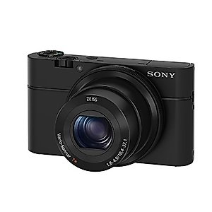 Sony RX100 20.2 MP Premium Compact Digital Camera w/ 1-inch sensor, 28-100mm ZEISS zoom lens, 3” LCD