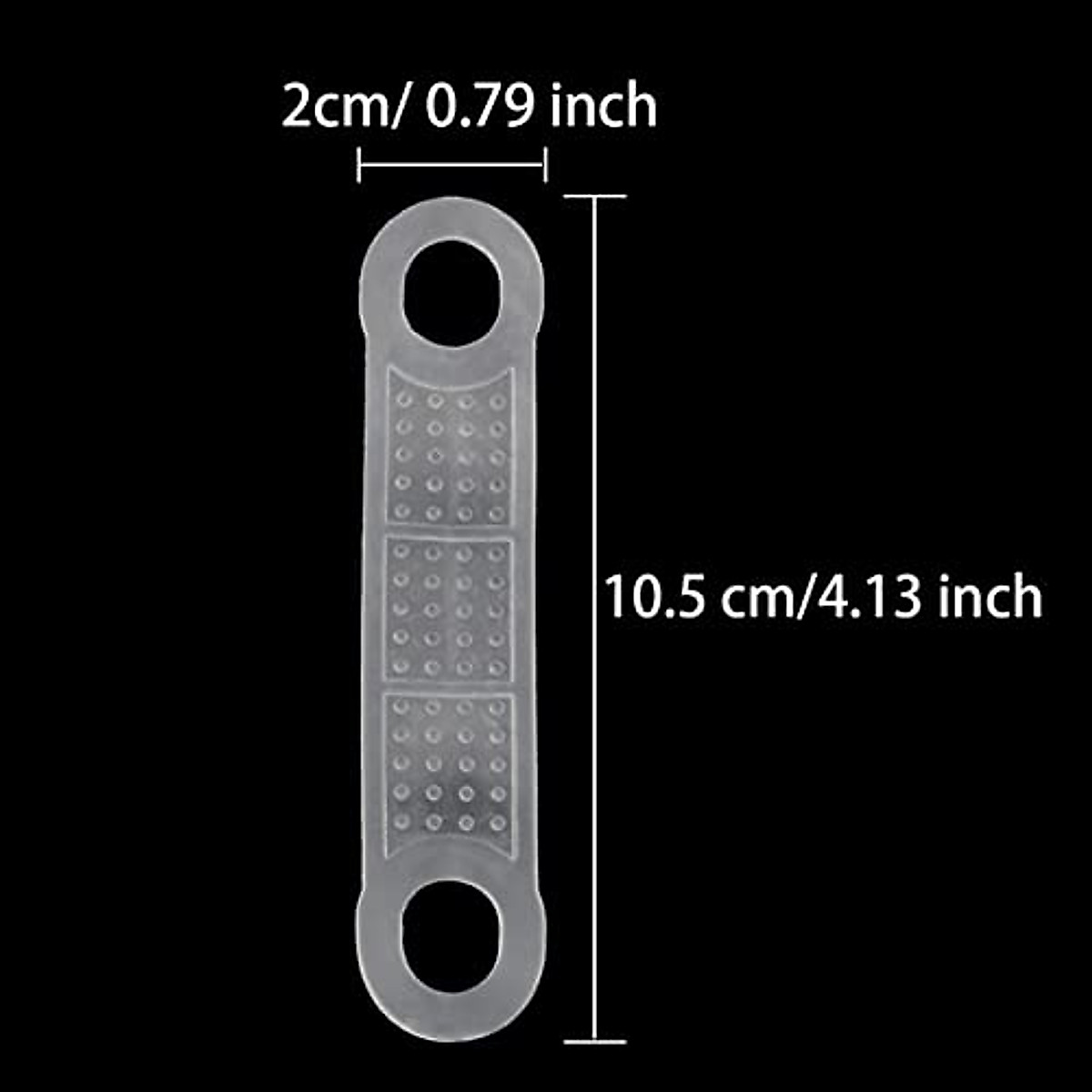 Clothing Hanger Strips ITROLLE 50PCS Clear Non-Slip Rubber Clothing Hanger Grips for Wood and Plastic Hangers Transparent Silicone Grip