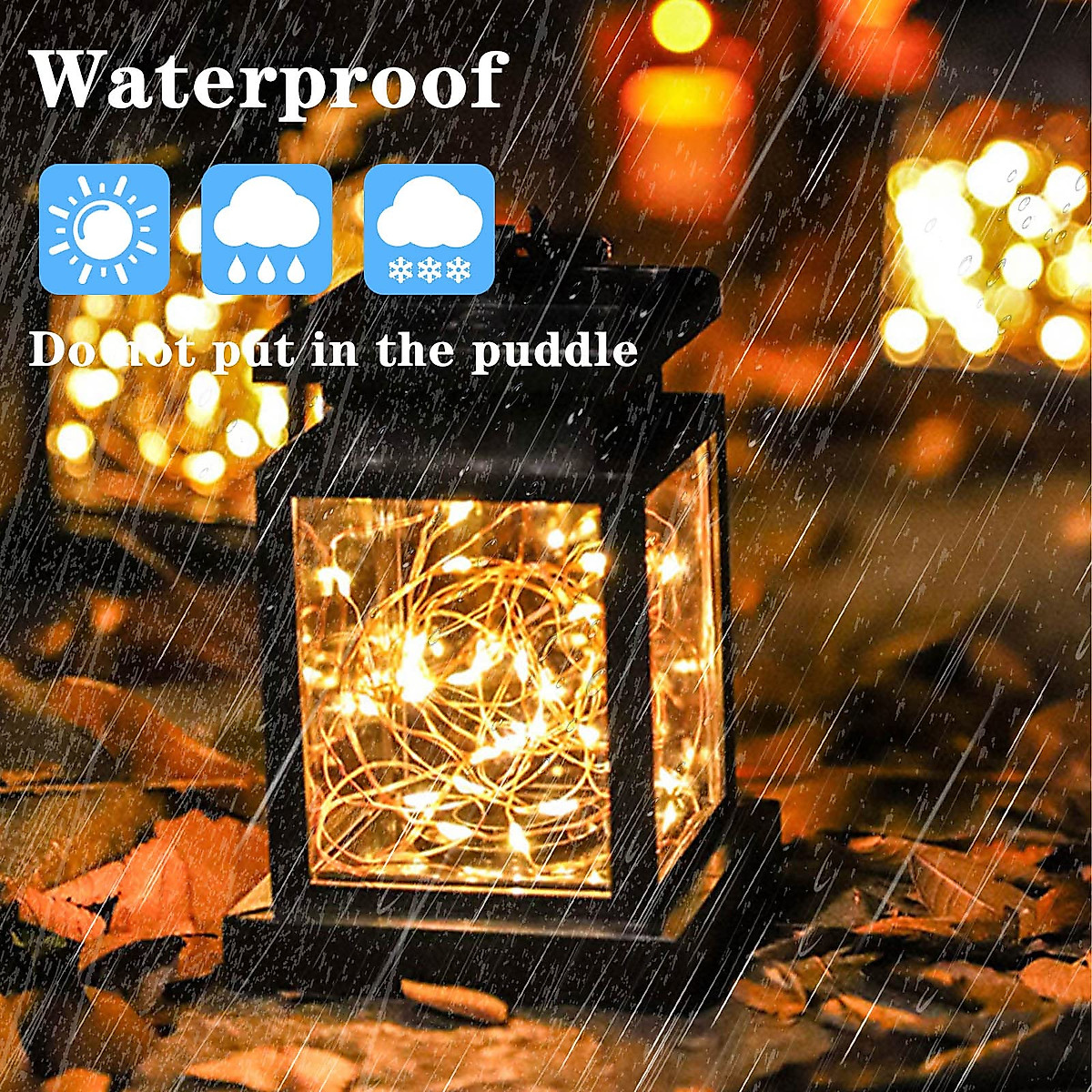Solar Lanterns Outdoor Hanging Solar Star Lantern 4PCS LED Warm Light for Halloween & Christmas, Solar Powered Led Lantern Decorative for Patio Yard Garden.