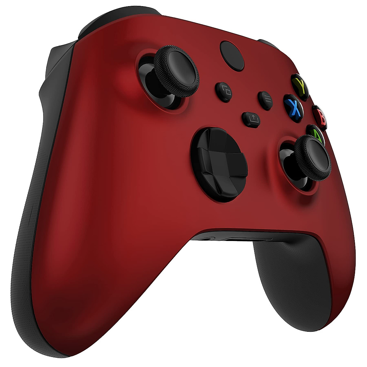 eXtremeRate Scarlet Red Replacement Shell for Xbox Series X & S Controller - Personalized Upgrade - Soft Touch Grip Custom Gaming Case Faceplate for Xbox Core Controller [Controller NOT Included]