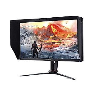 Acer Predator XB273K Gpbmiipprzx 27" UHD (3840 x 2160) IPS NVIDIA G-SYNC Compatible Monitor with VESA Certified DisplayHDR 400, Quantum Dot, 144Hz, DCI-P3, Delta E<1 (Display Port & HDMI Port), Black