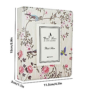 Borya 64 Pockets Mini Photo Album for Fujifilm Instax Mini 11/Instax Mini Liplay/Instax Mini Link/Mini 9/Mini 8/Mini 90/Mini 25/Polaroid Snap PIC-300/HP Sprocke/Kodak Mini 3-Inch Film.(Cuckoo)