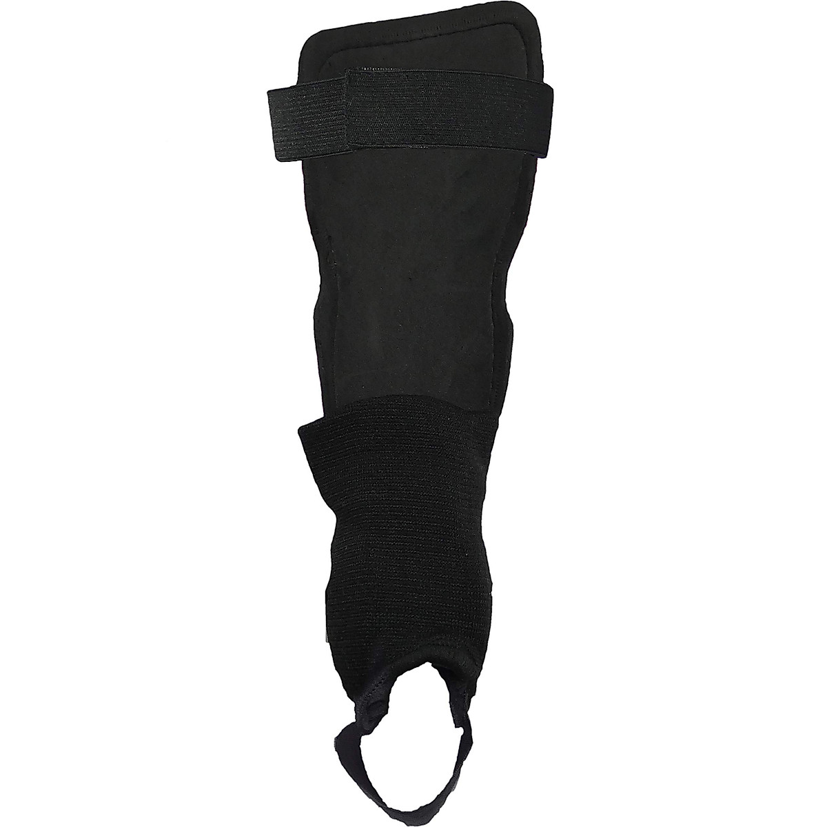 Kids Soccer Shin Guards with Foam Backing & Adjustable Straps. Fits Ages 8-13. Black