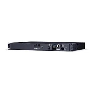 CyberPower PDU44001 Switched ATS PDU, 100-120V, 15A (Derated to 12A), 10 Outlets, 1U Rackmount