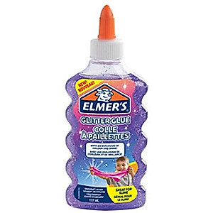 Elmer's PVA Glitter Glue | Gold | 177 mL | Washable & Kid Friendly | Great for Making Slime & Crafting