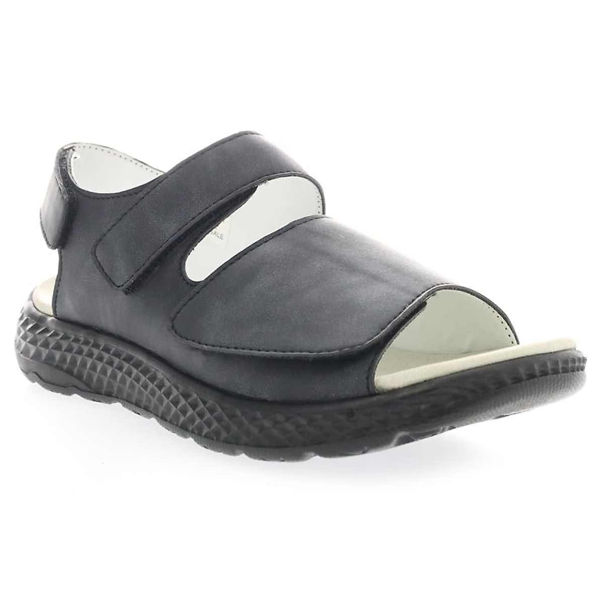 Propét Women's TravelActiv Scottsdale Sandal, Black, 11 XX-Wide