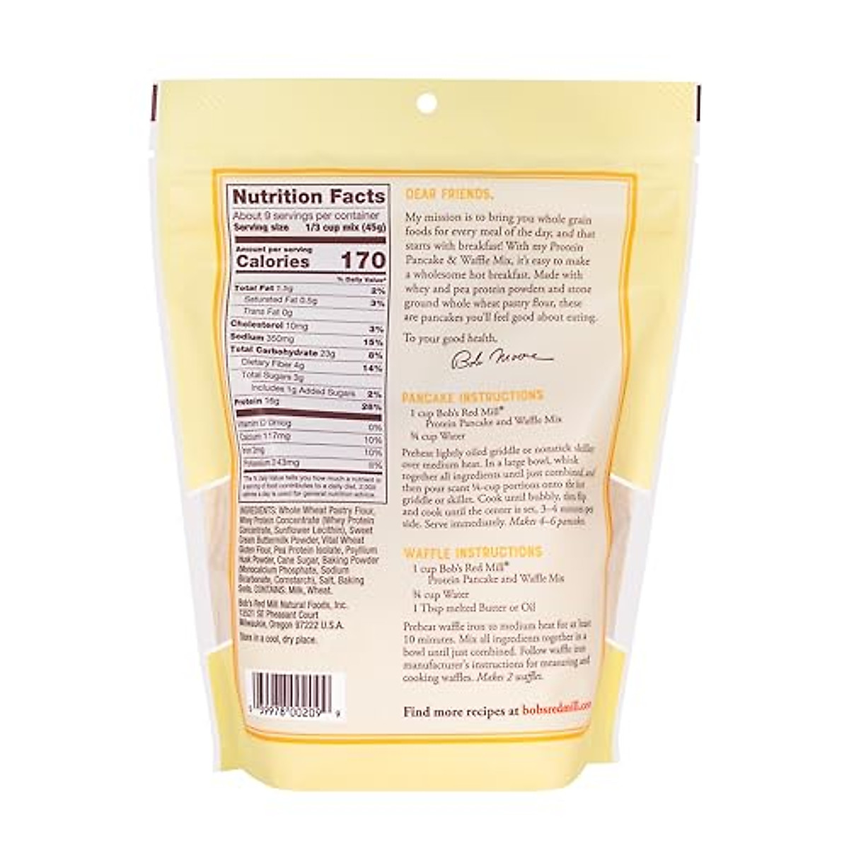 Bob's Red Mill Protein Pancake & Waffle Mix 14 oz