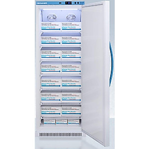 Summit Appliance ARS12PV Pharma-Vac Performance Series 12 Cu.Ft. Uprigth All-refrigerator for Vaccine Storage with Automatic Defrost, Factory-installed Lock, Digital Thermostat, White Cabinet
