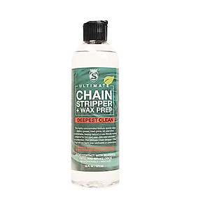 SILCA Professional Bike Chain Stripper- cleans chain in 10 Minutes, Drip On & Rinse off complete chain stripper | No Harsh Chemicals | Lift and Encapsulate cleaning action technology - 16oz Bottle