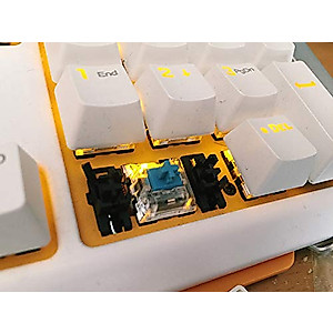 Kailh Switch of Mechanical Gaming Keyboard, 3-pin Key Switch-Gauteron and Cherry MX Equivalent Mechanical Gaming Keyboard DIY (Blue, 65 pcs)