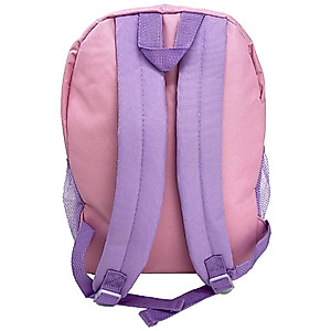 Disney Minnie Mouse Backpack with Lunch Box for Girls 5 Pc Bundle ~ Deluxe 16" Minnie Bag, Insulated Lunch Bag, Stickers, and More (Minnie Mouse School Supplies) (Minnie Mouse Pink)