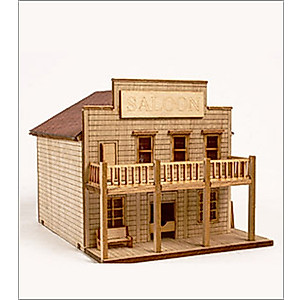 DESKTOP Wooden Model Kit Western Salong by Young Modeler