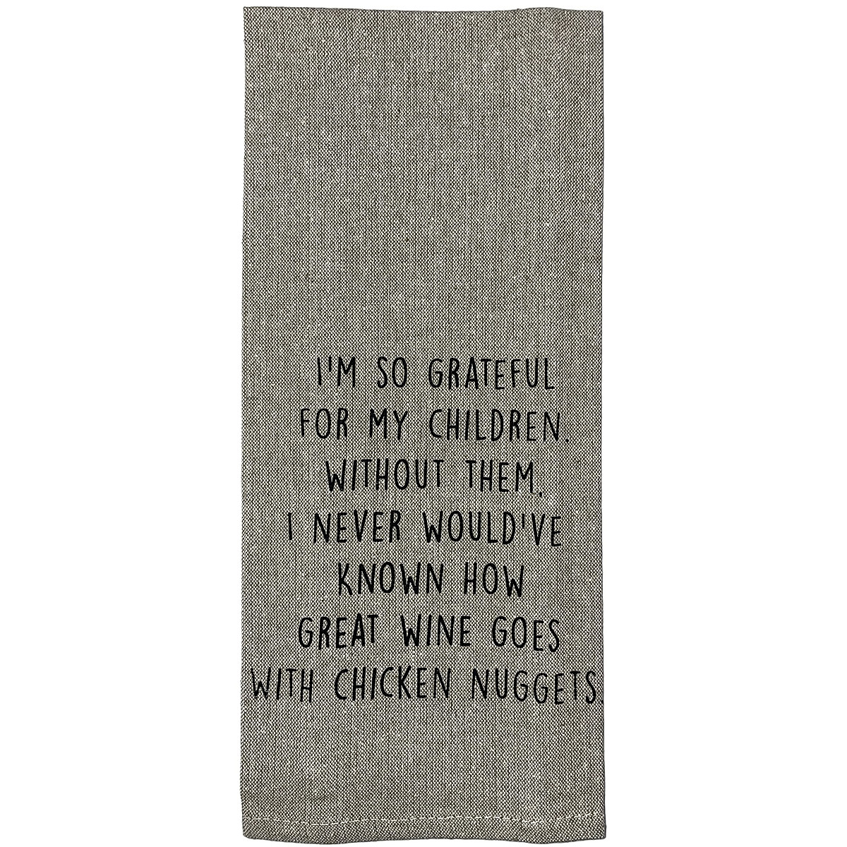 Set of 5, 100% Cotton Cooking Food Theme Saying Funny Cute Flour Sack Kitchen Towels/Dish Towels for Wedding, Baby Shower, Home Decor, Housewarming, Other Occasions Size: 15 X 25 Inch.