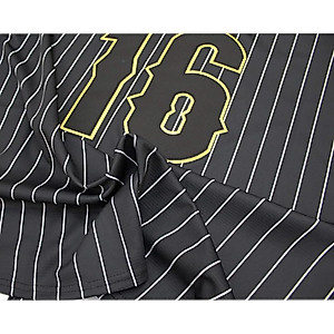 Ohtani #16 Team Japan Baseball Jerseys Sewn Samurai Black Gift Jerseys (Small)