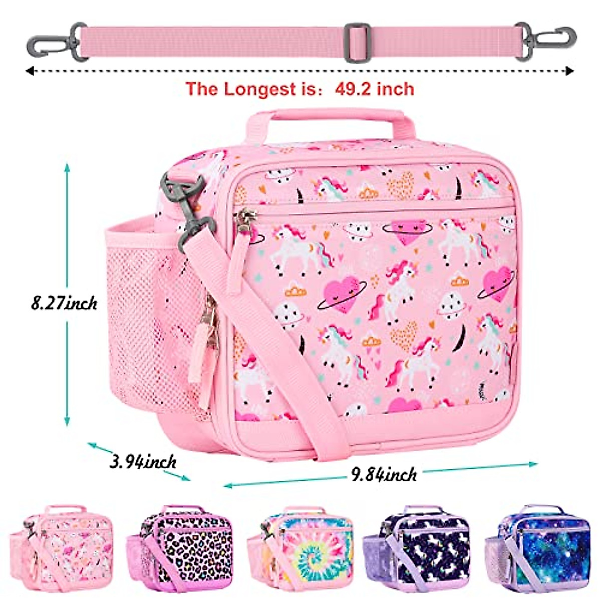 Choco Mocha 15inch Unicorn Backpack + Lunch Bag