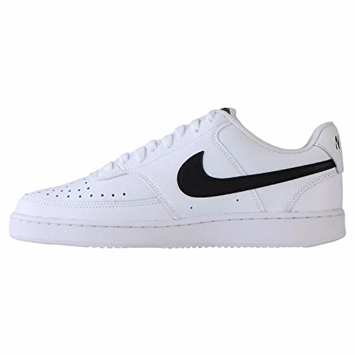 Nike Men's Court Vision Low Sneaker, White/Blackwhite, 13.5