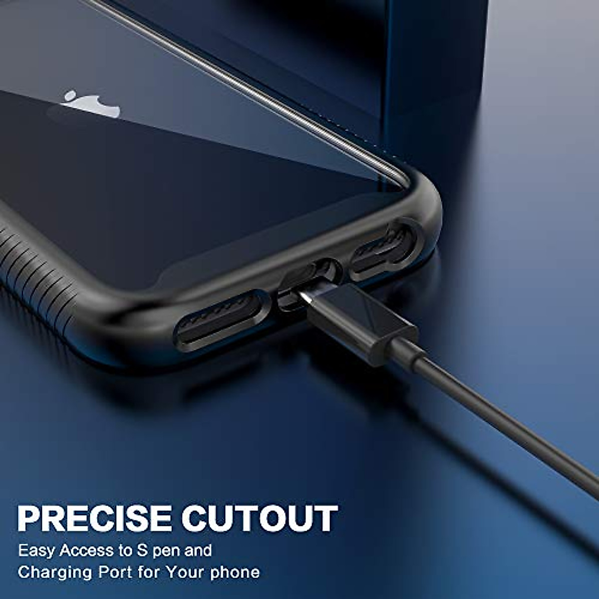 IDweel iPhone SE 2020 Case,iPhone SE 3nd Generation Case 2022,iPhone 8 & 7 Case,Full-Body Durable Shock Absorption Case with Build in Screen Protector Heavy Duty Shock Resistant Hard Cover,Black