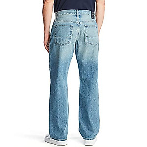 Nautica mens Loose Fit 5 Pocket Pant Jeans, Hook Line Blue, 34W x 30L US