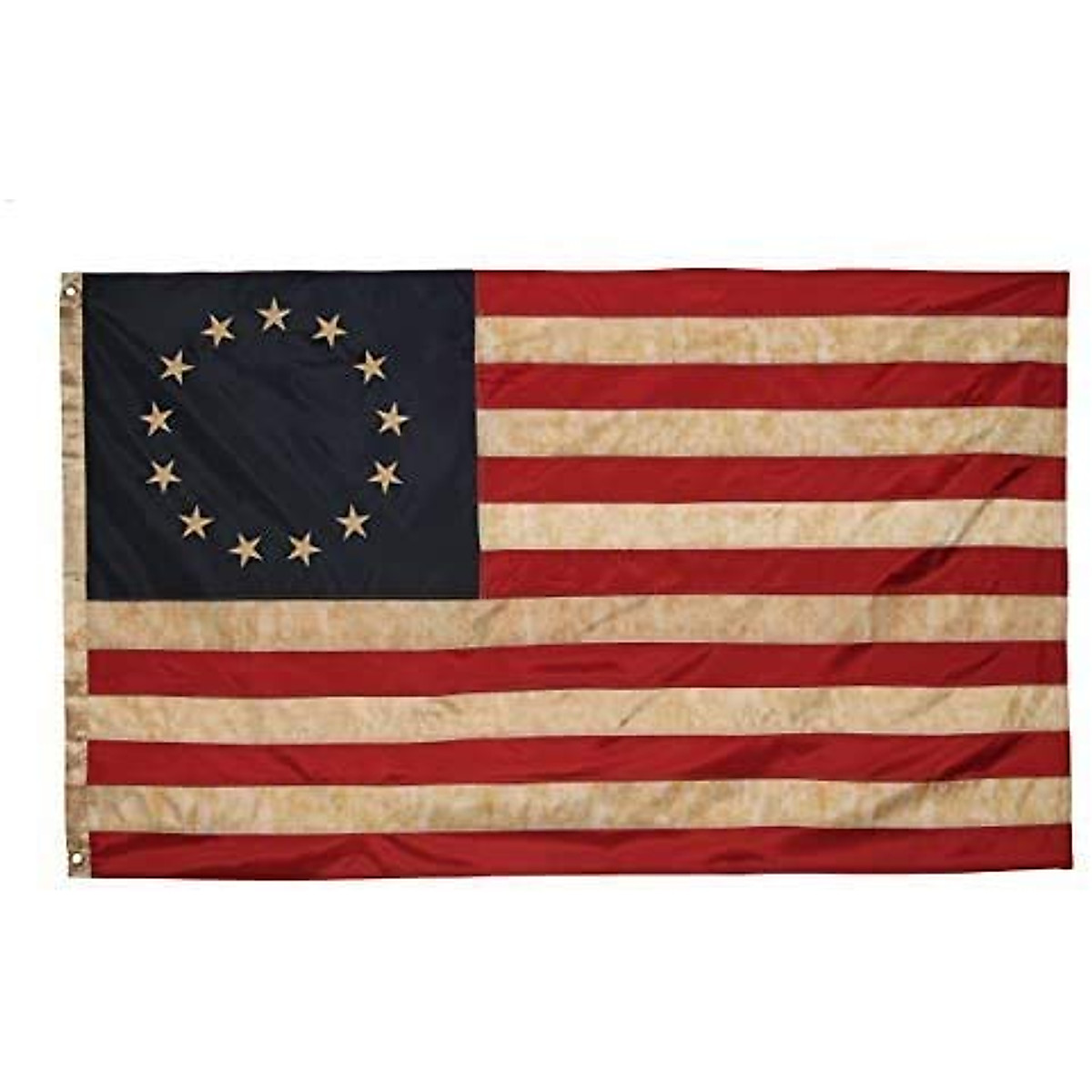 Betsy Ross Vintage Embroidered Flag - 3x5ft Premium Oxford Polyester - Founding Fathers Flags