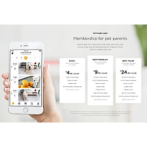 [2017 Item ] Petcube Bites Pet Camera with Treat Dispenser: HD 1080p Video Monitor, 2-Way Audio, Night Vision, Sound and Motion Alerts. For Dogs and Cats
