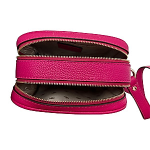 Kate Spade New York Mulberry Street Pyper Pebbled Leather Crossbody Shoulder Bag, Pink Ruby