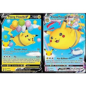 Flying Pikachu V & Vmax Set - Celebrations - Pokemon Ultra Rare Card Lot - 006/025-007/025