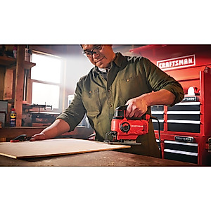 CRAFTSMAN Jig Saw, 4 Orbital Settings, Up to 3,000 SPM, 5 Amp, Corded (CMES610)