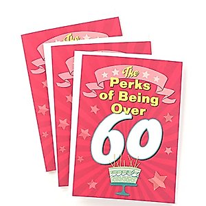 SHADE TREE GREETINGS Funny Adult Birthday Greeting Card (5" x 7") by Smart Alex | 3 Pack + 3 Envelopes (Over 60)