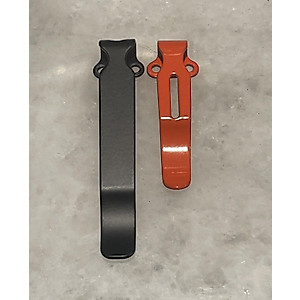 Orange Steel Pocket Clip For Streamlight Wedge 88810 88811 XT 88812 Flashlight