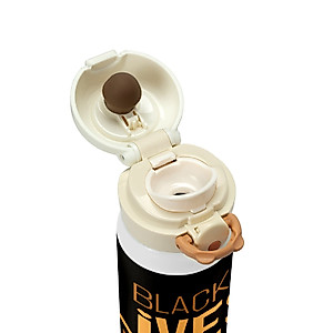 Kids Water Bottle Black Lives Matter Stainless Steel Travel Mug for School Lunch Vacuum Insulated Cups Flask with Locking Push-Button Lid (17 oz)