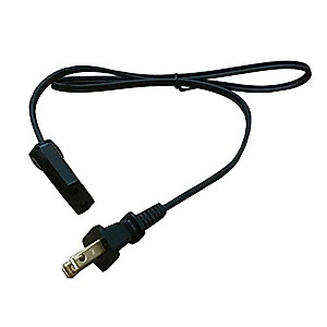 HASMX Percolator Power Cord for Hamilton Beach Percolator Coffee Pot Urn Model 40514 40614 40622, Presto 2822 02822 02811 0281102 Percolator, 2pin Cord Black 3ft Length (1-Pack)