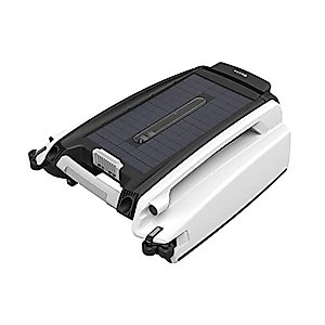 Betta 2 - Solar Powered Automatic Robotic Pool Skimmer with Twin Chip-Controlled Salt Chlorine Tolerant (SCT) Motors (White)