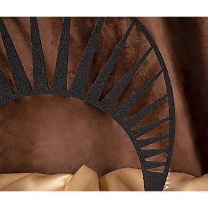 Fantherin Mary Halo Crown Headband Goddess Halo Crown Costume Headpiece Headdress for Cosplay Party (Black)