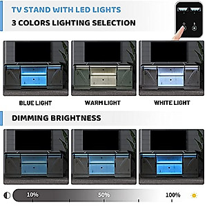 DANSION Farmhouse TV Stand for TVs up to 65 Inch, Smart Led Modern Entertainment Center with USB Port, 59" Media Console Table with Sliding Barn Door and Adjustable Shelf for Living Room, Bedroom