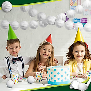 5 Pieces Golf Party Decorations Golf Party Supplies Golf Party Banners Golf Bunting Hanging Banners Golf Paper Garlands for Sports Theme Birthday (Golf Style)