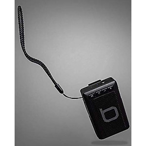 Bumpboxx Wireless Bluetooth Speaker | Black | Retro Pager Beeper | Outdoor Portable Bluetooth Speaker | MP3 Player | FM Radio | LED Flashlight | Waterproof Speaker | Weighs 3.2oz