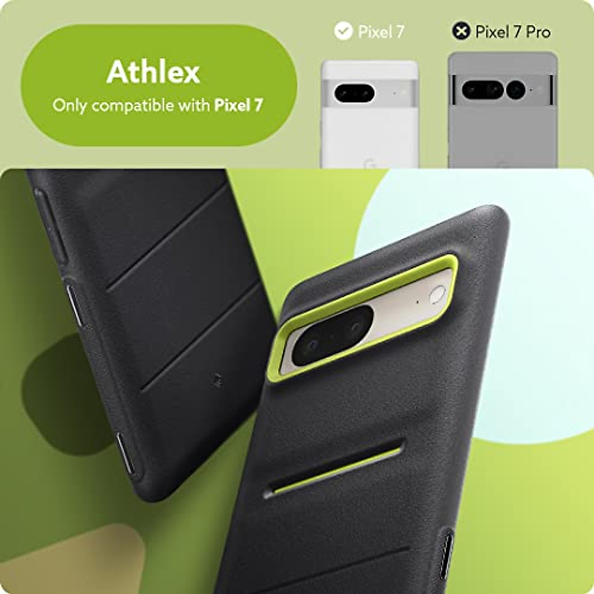 Caseology Athlex for Google Pixel 7 Case 5G [Integrated Grip] with Military Grade Drop Tested (2023) - Active Green