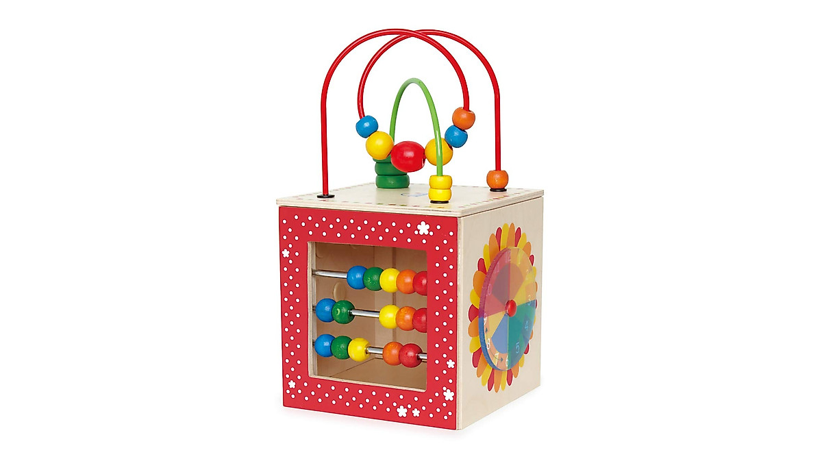 Hape Discovery Box: 5-in-1 Toddler Activity Cube & Learning Toy