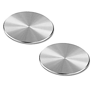 2-Pack Replacement Mount Metal Plates D.Sking Car Phone Holder 3M Adhesive CD Metal Plates for Car Mount Car Kits (Silver)