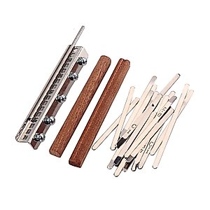 Milisten 17 Piano Guitar Accessories Trumpet Pickup Spring Guitar Accessory Kalimba Key Percussion Instruments Accessories Musical Instrument Double Coil Small Kalimba Thumb Wooden