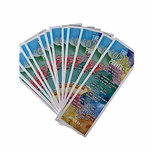 The Lord's Prayer Bookmarks Religious Bookmarks Church Supplies Inspirational Gifts Vacation Bible School (50 Count)