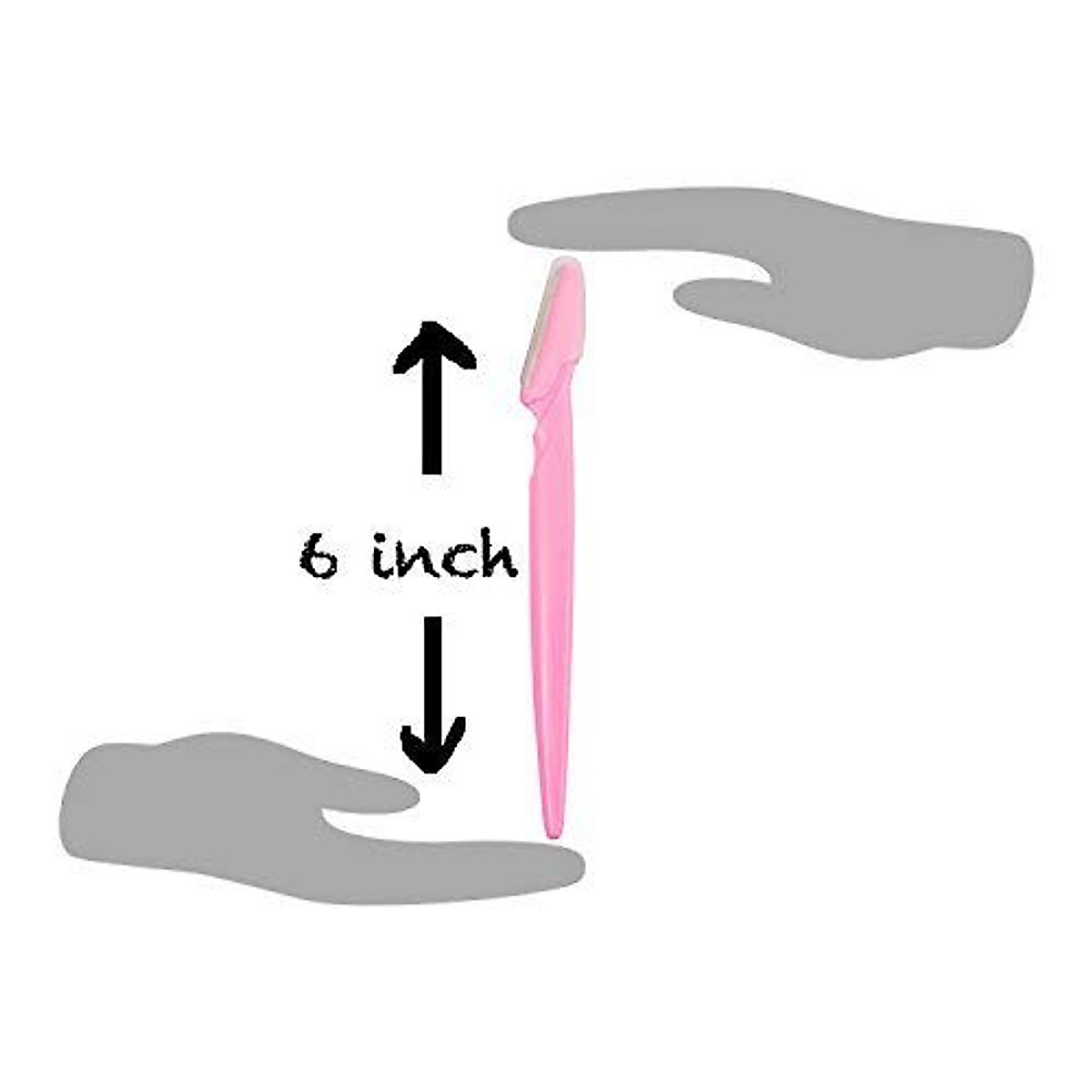 IOWANTOBWU 1PCS Eyebrow Comb & 6 PCS Eyebrow Razor Facial Hair Knife Remover Makeup Tools Trimmer Sharper Shaver Hair Remover Set