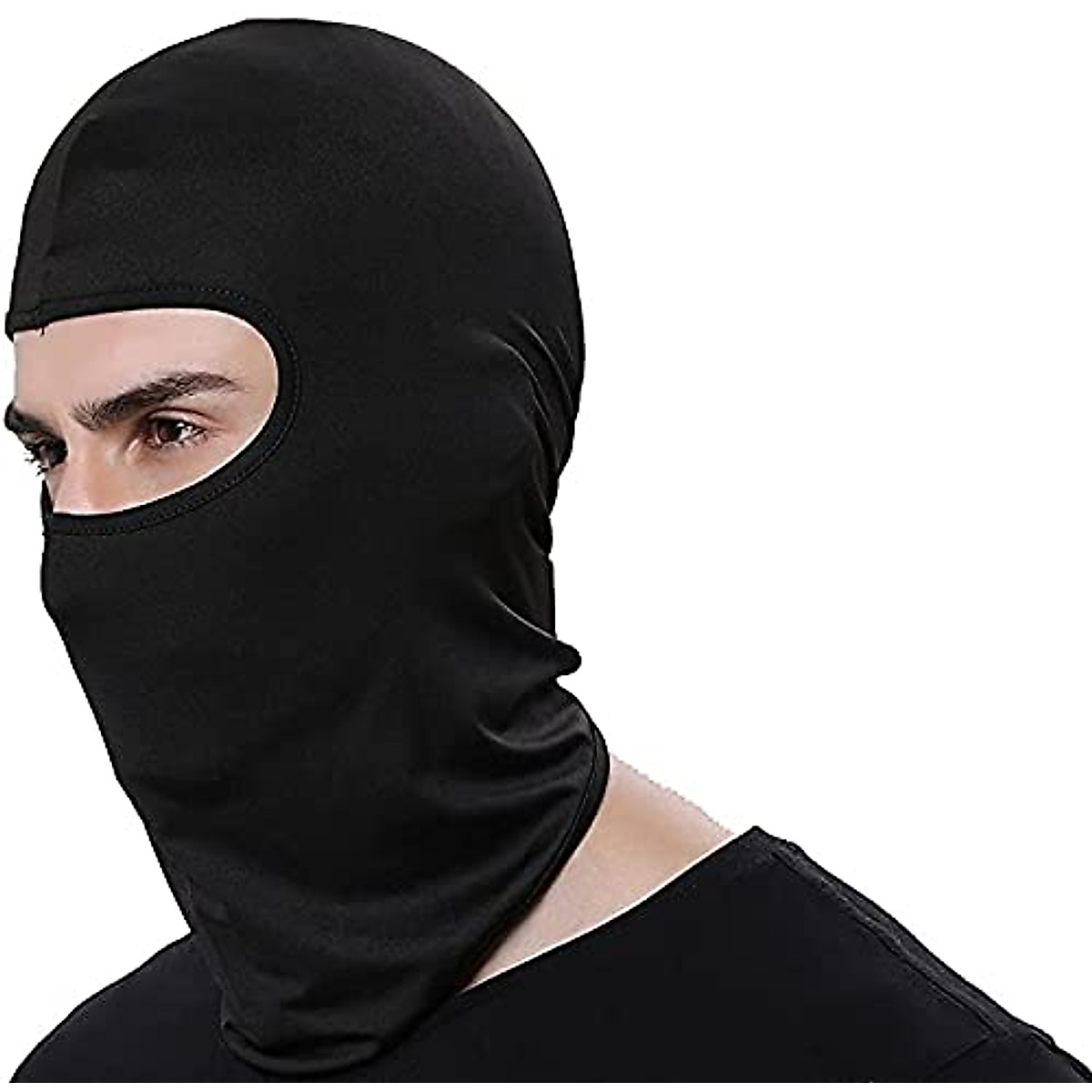 GANWAY Pack of 7 Black Ski Mask for Men Balaclava Thin Outdoor Airsoft Motorcycle Hood Hat