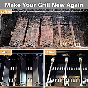 Barbqtime 2 Burner Grill Replacement Parts for Nexgrill Grill 720-0864,720-0864m, 720-0864r,10 PCS Grill Flame Tamers & Igniters & Burners Replacement for Nexgrill