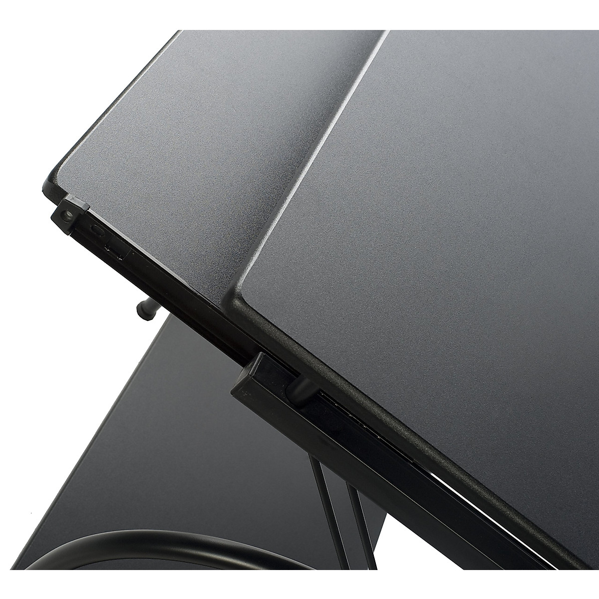 OneSpace Stanton Computer Desk with Pullout Keyboard Tray, Black