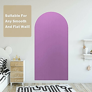 Arch Wall Decal Purple Wall Texture Peel and Stick Wallpaper Self-Adhesive Removable Wall Sticker Mural Wall Decor for Living Room Bedroom Nursery
