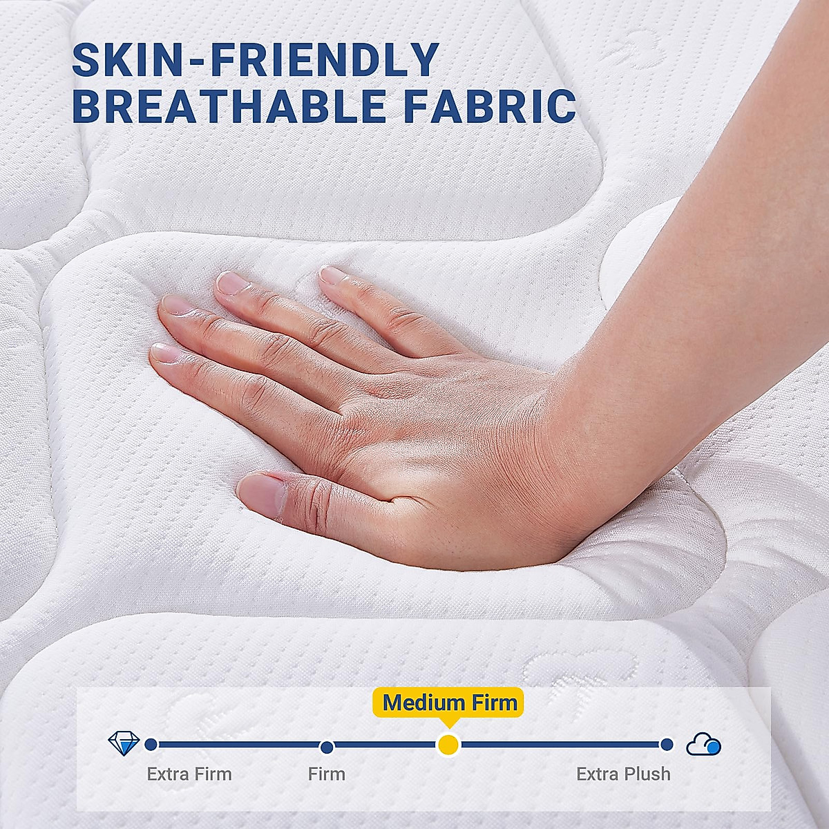 Avenco Twin Mattress, 10 Inch Twin Mattress in a Box, Hybrid Twin Size Mattresses for Pain Relief & Motion Isolation, CertiPUR-US Certified Twin Bed Mattress