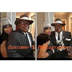 DEMON BABY 2022 Party Wedding Handmade Egyptian Cleopatra Belly Dance Beaded Headpiece(Silver)